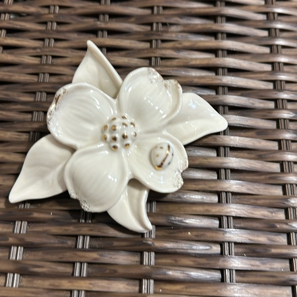 Lenox | Accents | Lenox Porcelain Dogwood Flower Blossom With Ladybug ...